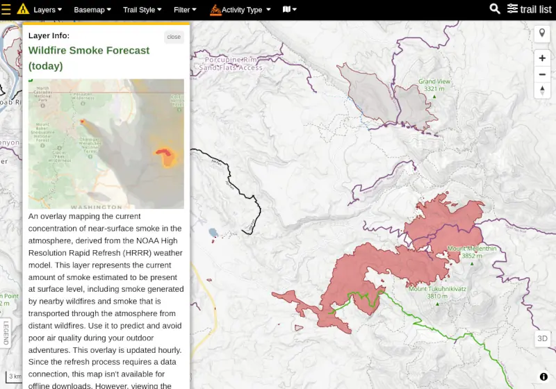 Dirtbike Adventures Map & Planning App, Trailforks