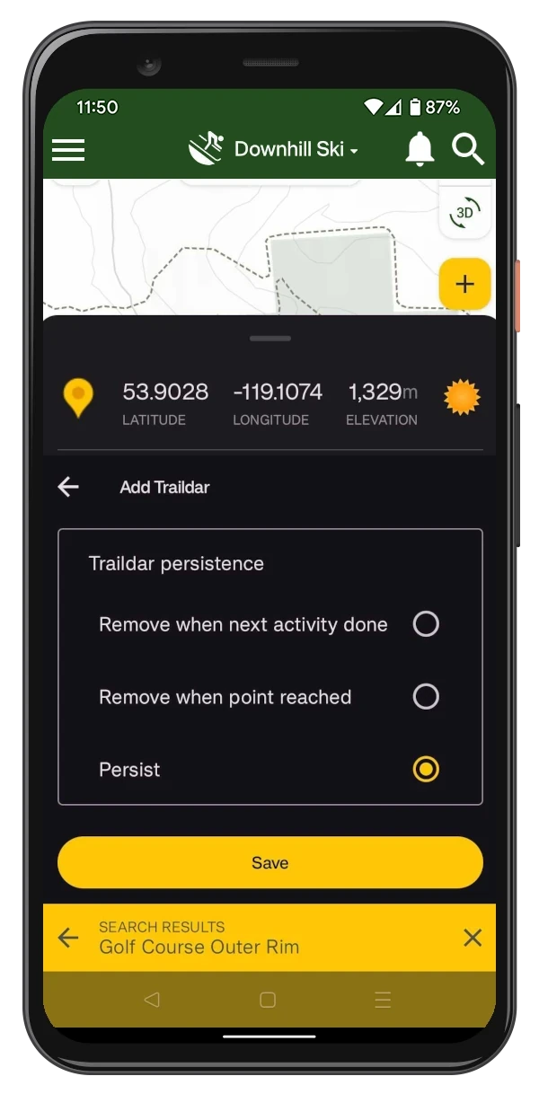 Downhill Skiing Map & Tracking App, Trailforks