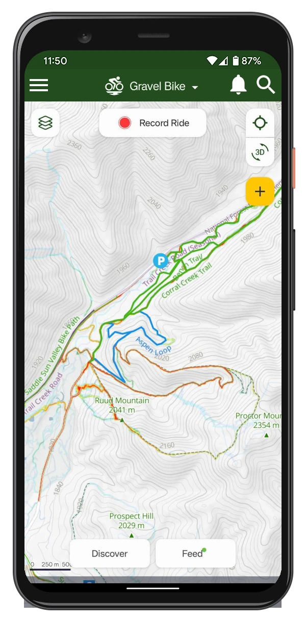 Gravel Biking Map & Planning App, Trailforks