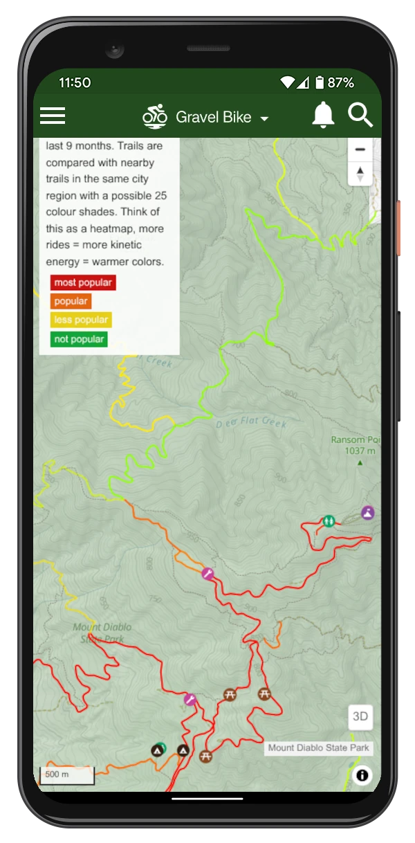 Gravel Biking Map & Planning App, Trailforks