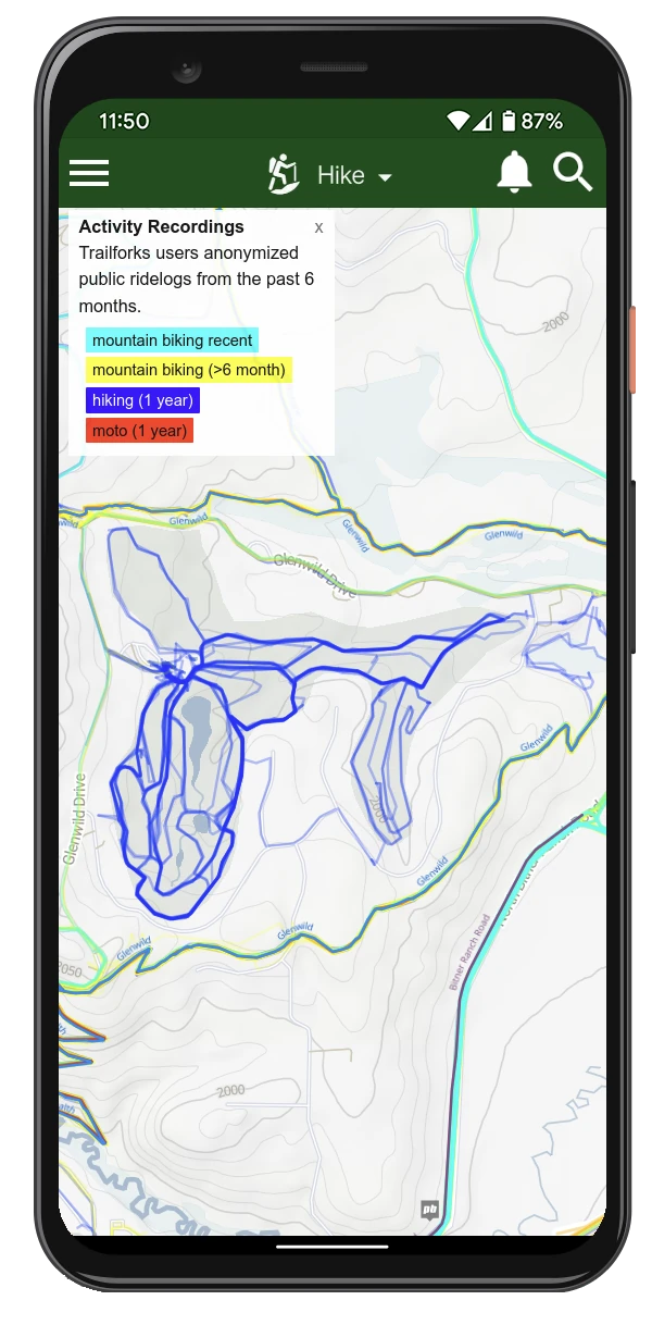 Hiking Adventures Map & Planning App, Trailforks