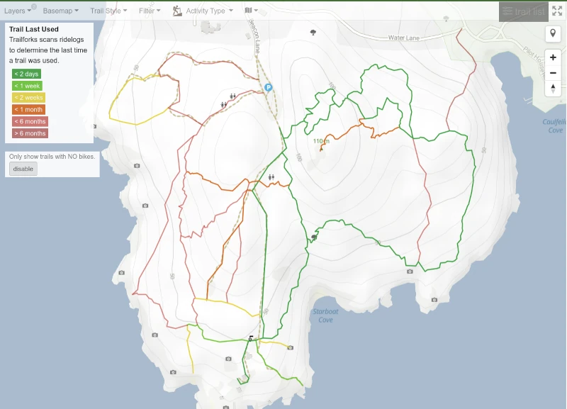 Trail Running Map & Planning App, Trailforks